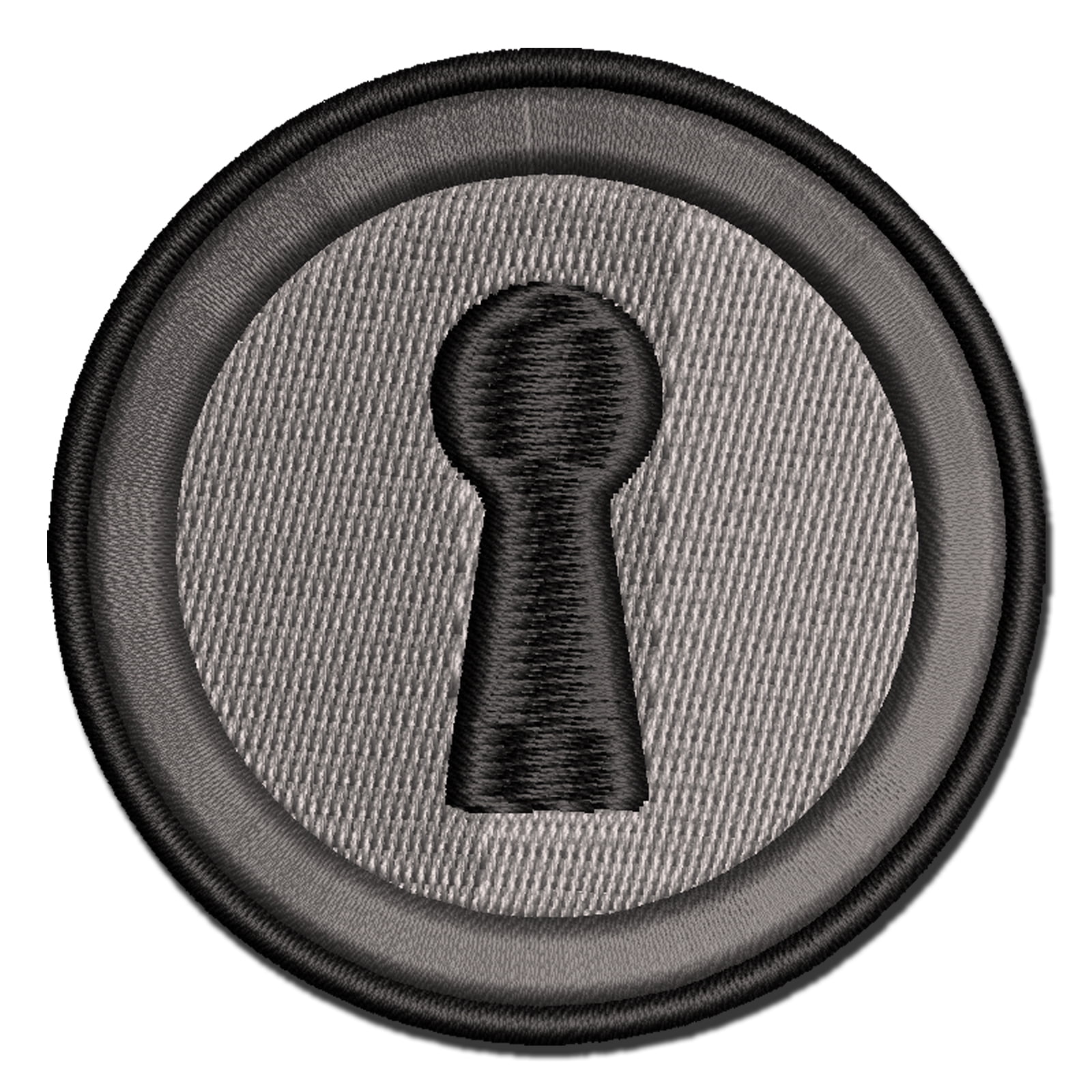 Keyhole Door Lock Applique Multi-Color Embroidered Iron-On Patch - 3 ...