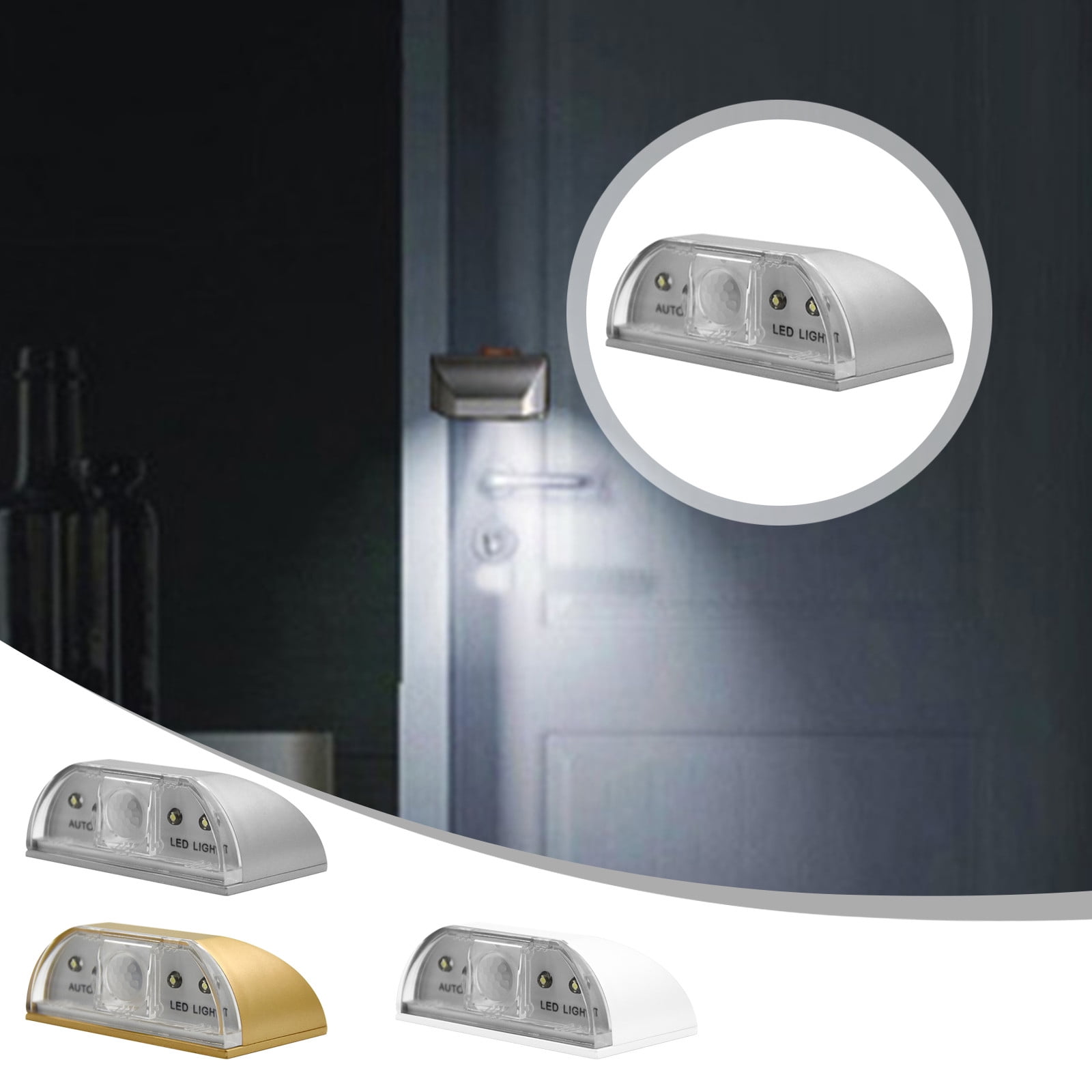 Keyhole Light Lamp PIR Infrared Wireless Auto Sensor Motion Detector ...