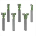 Keyhole Router Bits Set, 1/4Inch Shank Router Bit Set,6 Pcs Router Bit ...