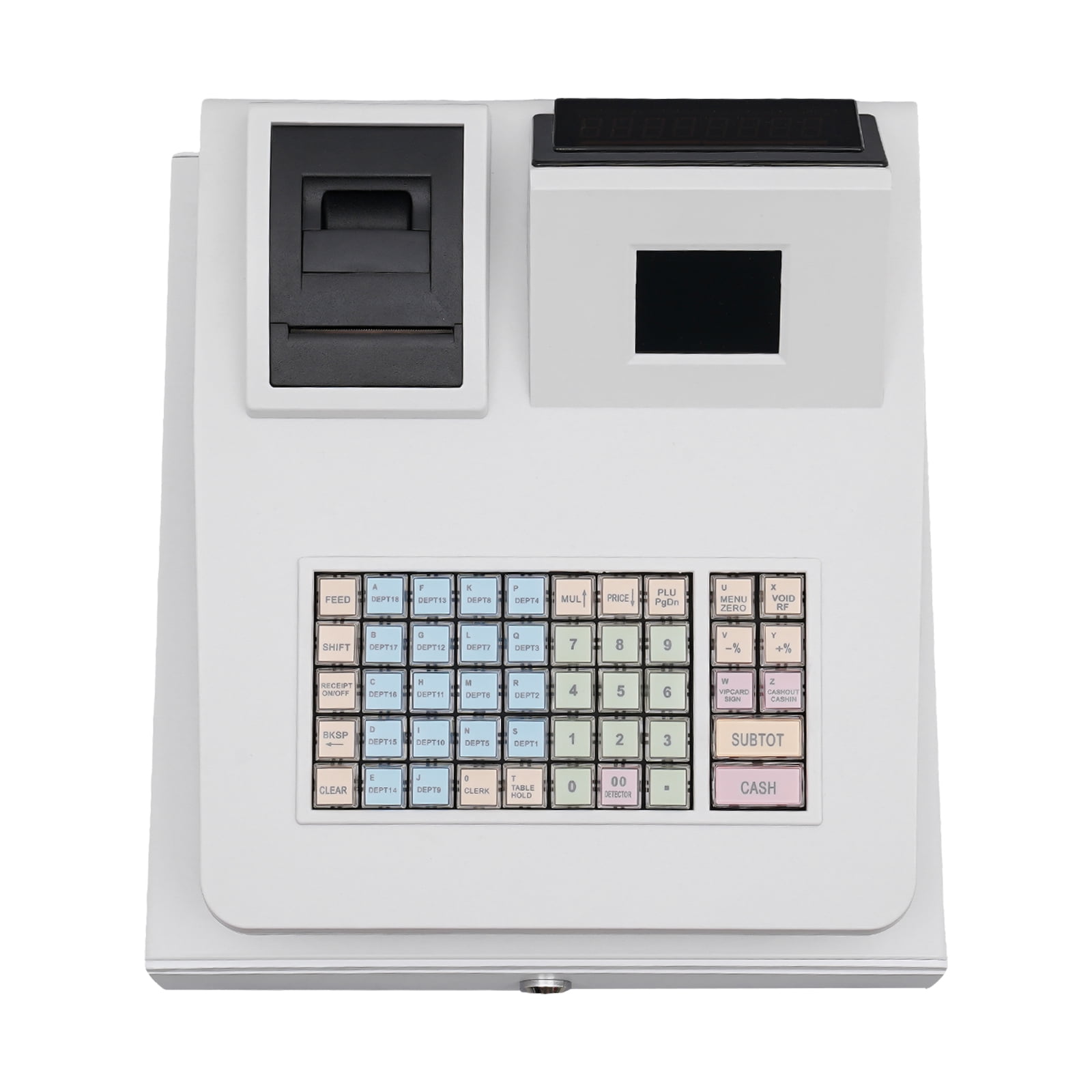 Keyless Cash Register, 48 Programmable Buttons & Tax Calculation, POS ...