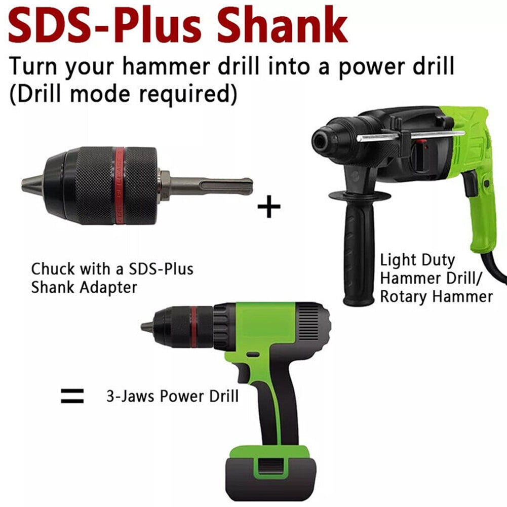 Keyless Drill Chuck Upgrade Your Rotary Hammer With 1/2 20Unf 13Mm ...