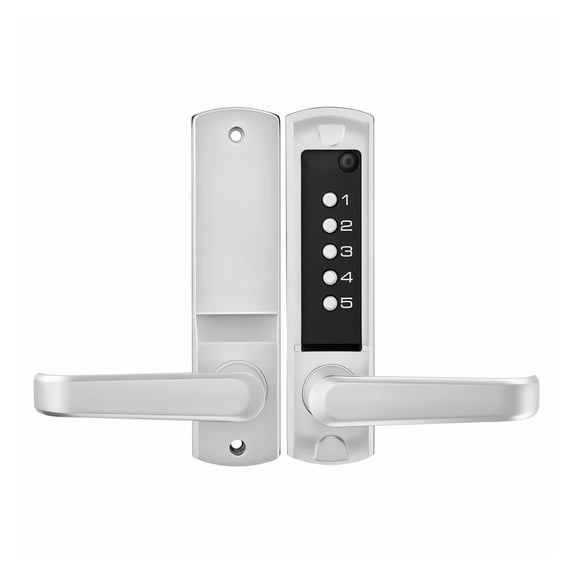 Keyless Entry Door Lock, 5-Digit Mechanical Keypad Lock, Auto-Lock ...