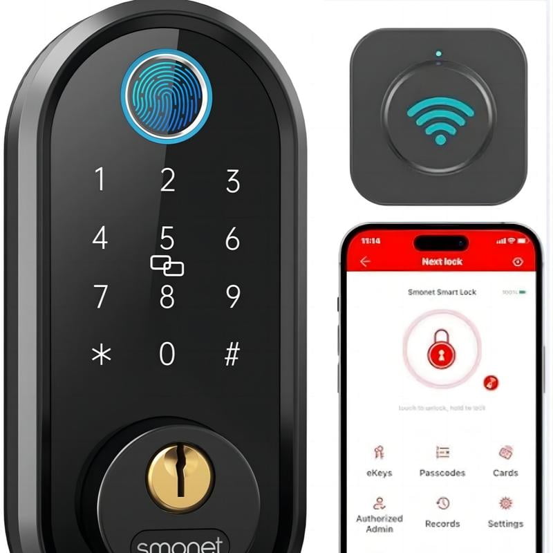 Keyless Entry Door Lock Biometric Fingerprint Smart Deadbolt ...