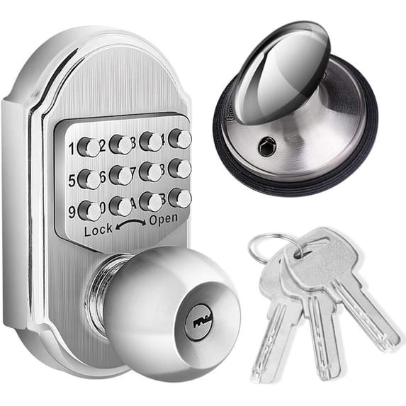 Keyless Entry Door Lock Deadbolt Keypad Sabbath Lock Stainless ...