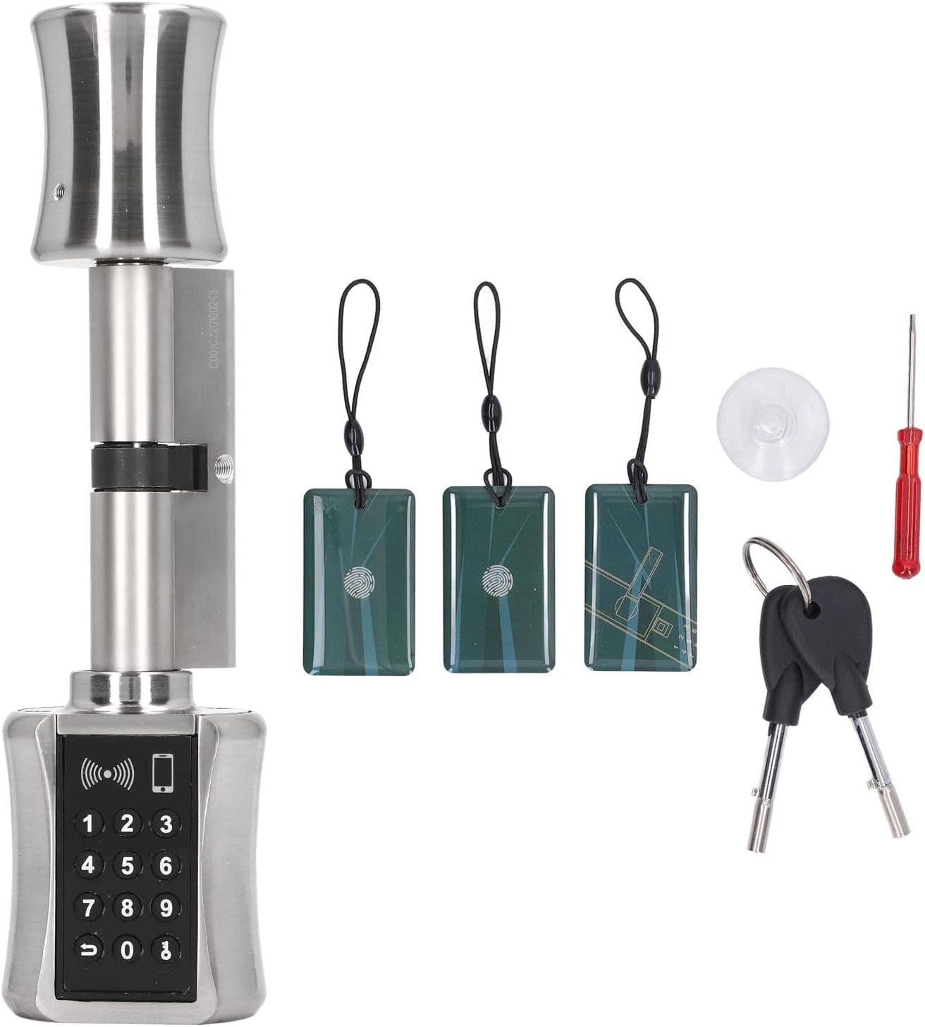 Keyless Entry Door Lock, Electric Lock Stainless Steel Brass Low ...