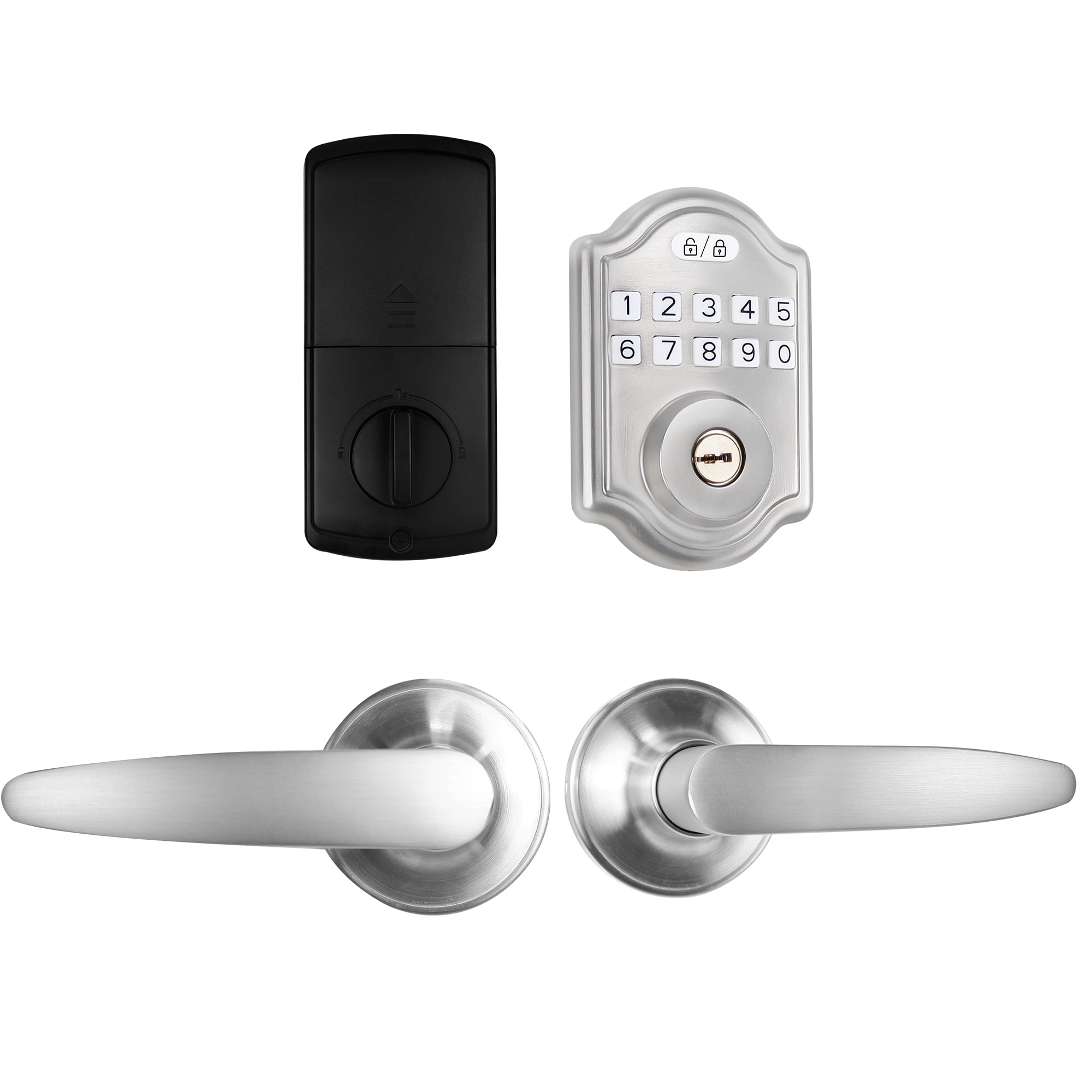 Keyless Entry Door Lock, Electronic Keypad Deadbolt with Door Level ...