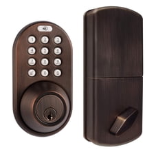 August Home Wi-Fi Smart Door Deadbolt & Yale Keypad, Matte Black ...