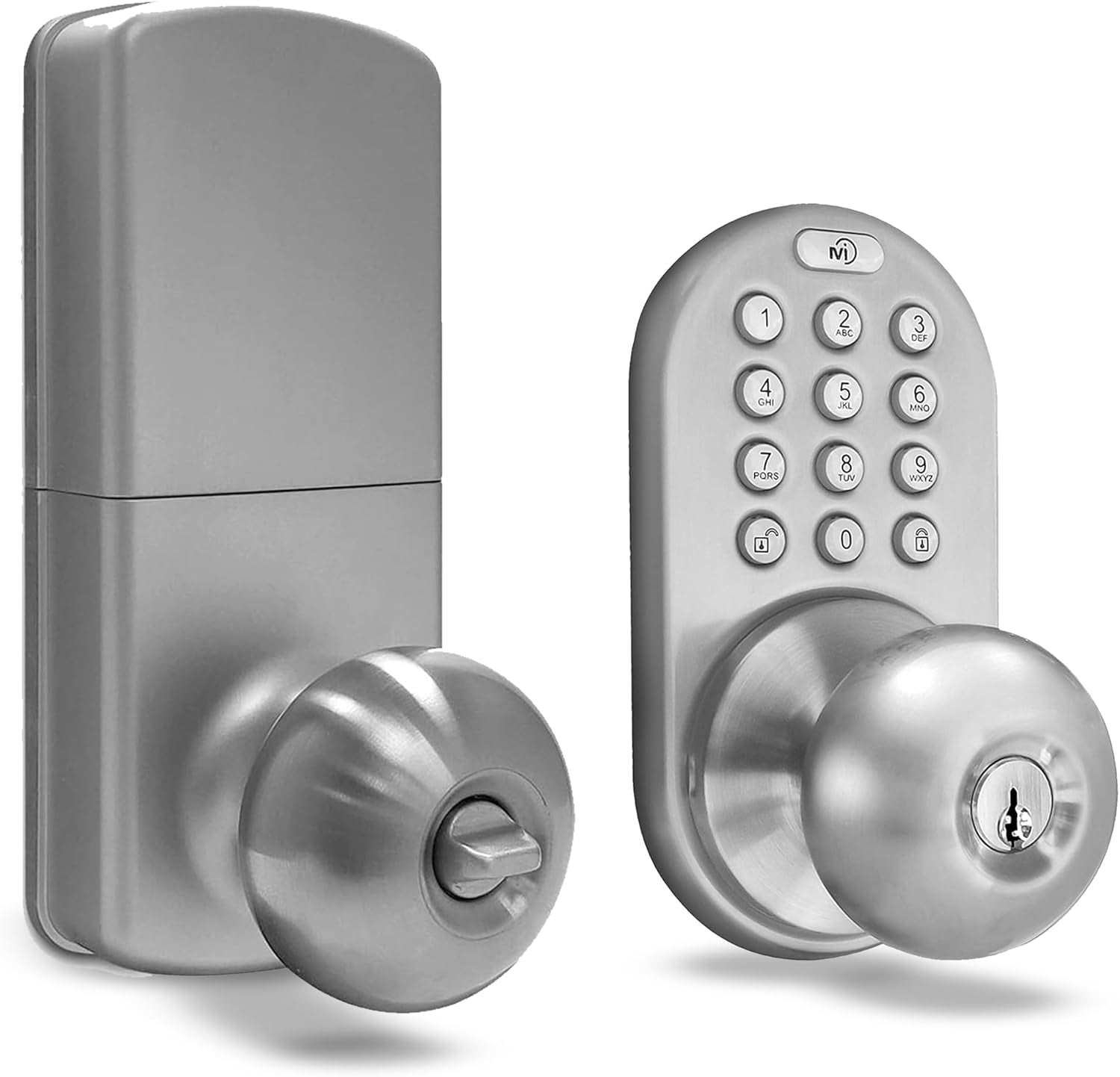 MiLocks Keyless Entry Door Lock, Smart Door Knob with Keypad ...