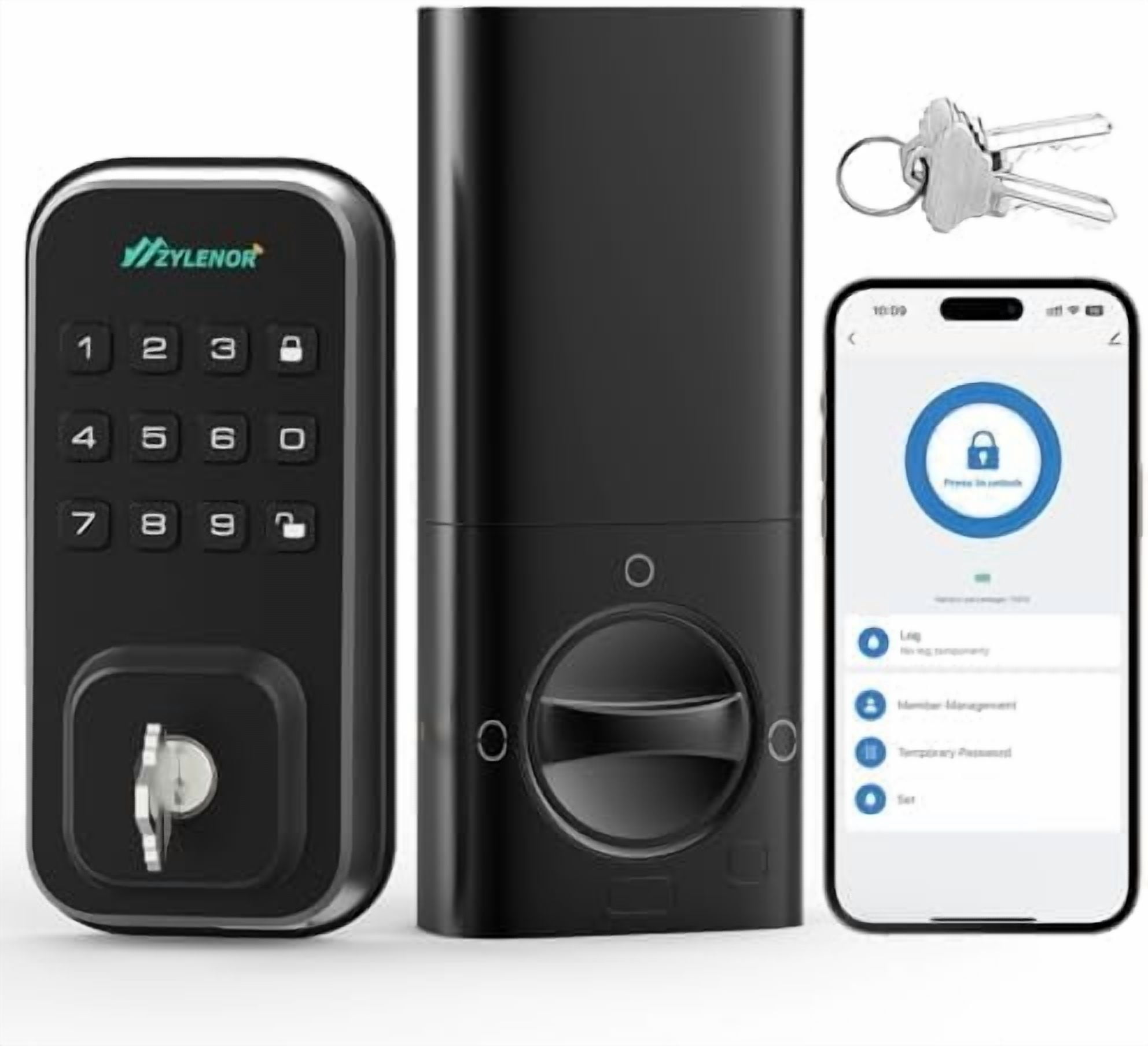 Keyless Entry Door Lock, Smart Lock for Front Door with Digital Keypad ...