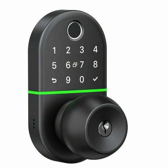 Keyless Entry Door Lock With Handle - Smart Door Lock With Fingerprint ...