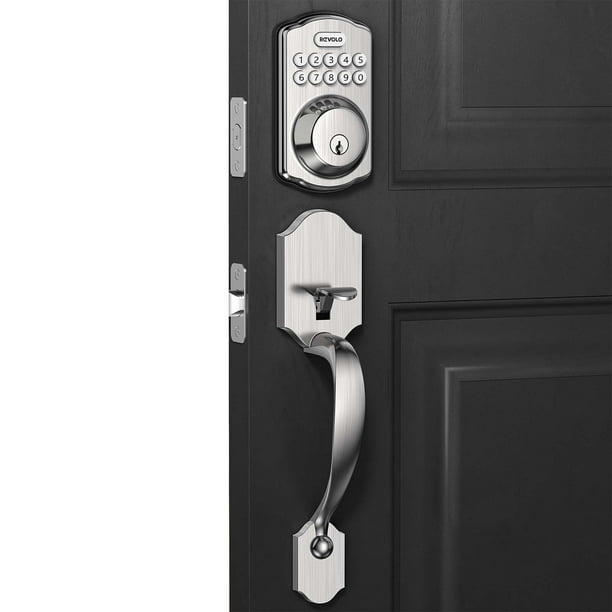 Keyless Entry Doors Lock keypad Electronic Deadbolt Lock with Handle ...