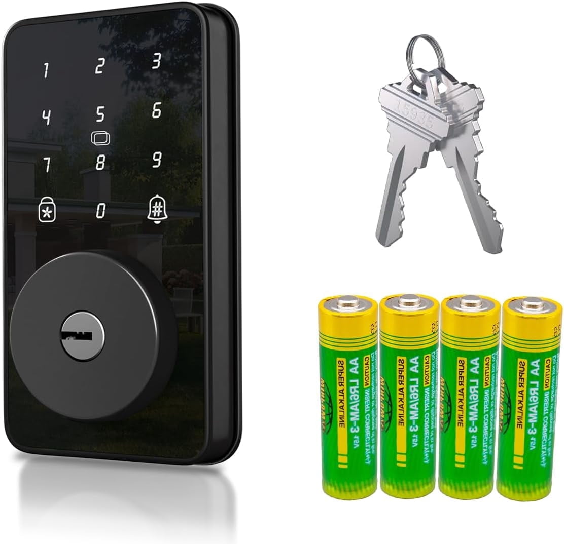 Keyless Entry Door Lock with Keypad,Digital Smart Deadbolt Lock for ...