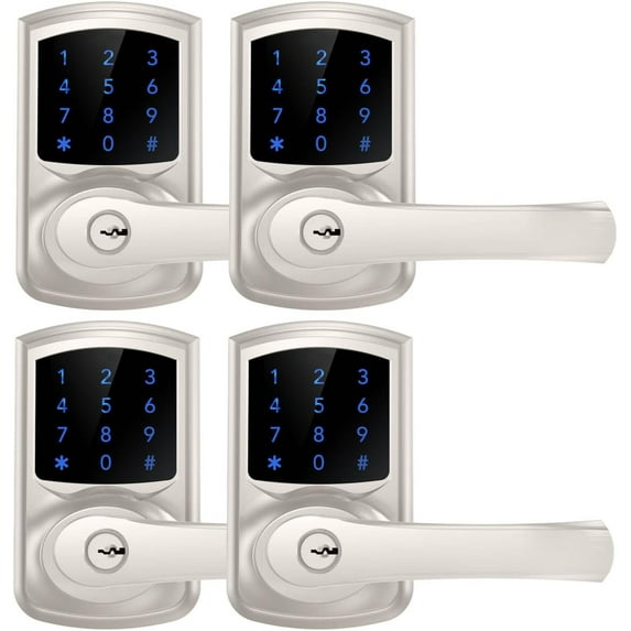 Keyless Entry Door Lock with Keypad and Handle for Front Doors ...