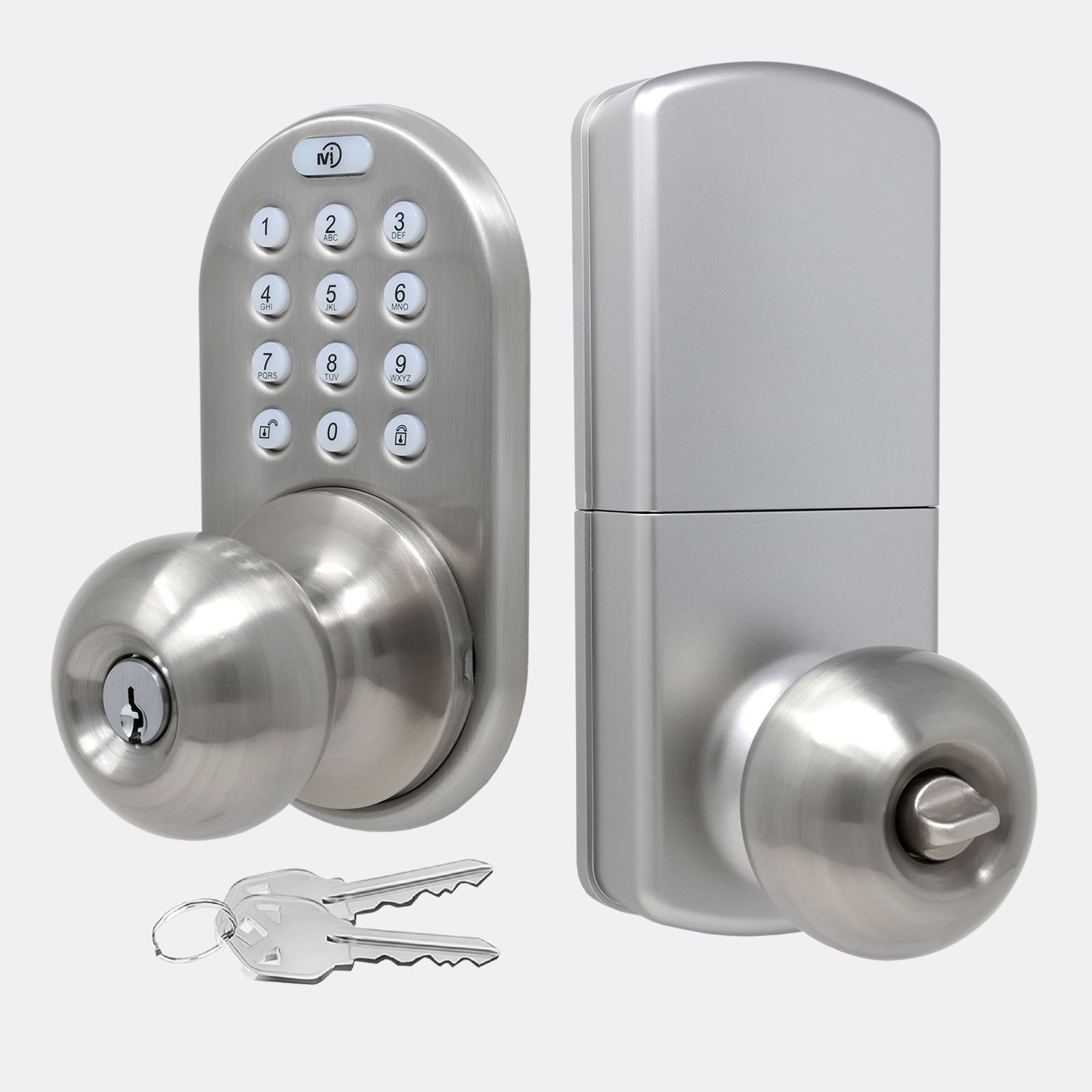 Keyless Entry Doorknob Door Locks with Backlit Keypad, Electronic ...