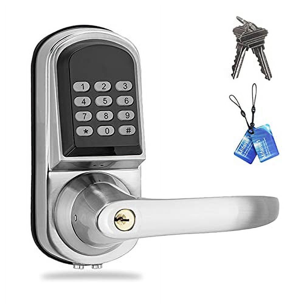 Keyless Entry Deadbolt and Lever Handle Door Lock Combo Pack with ...