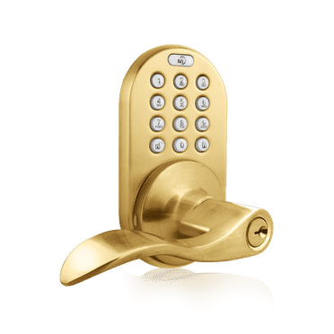 Keyless Entry Deadbolt and Lever Handle Door Lock Combo Pack with ...