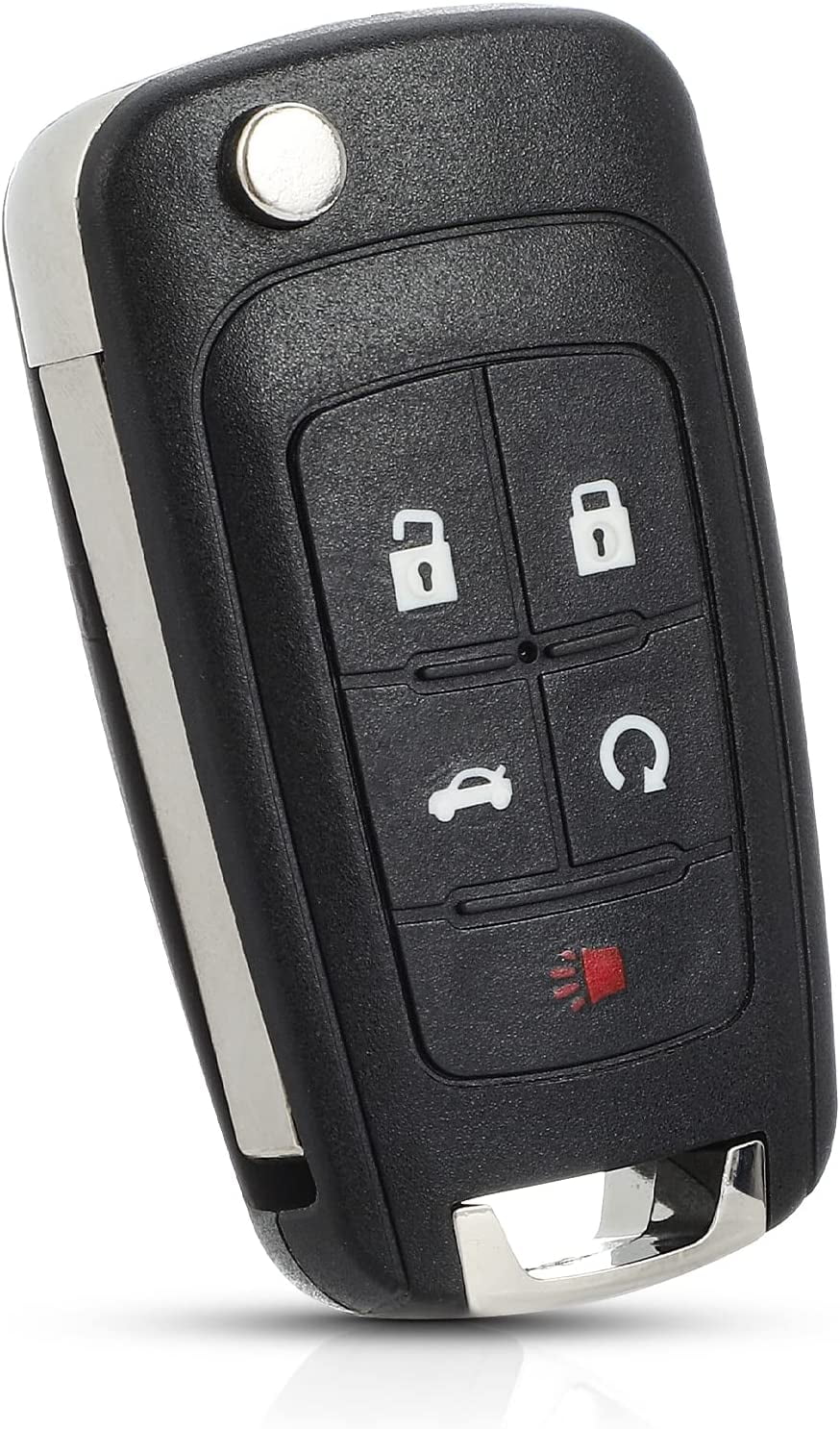 Keyless Entry Remote Replacement Flip Key Fob Compatible with Chevy ...