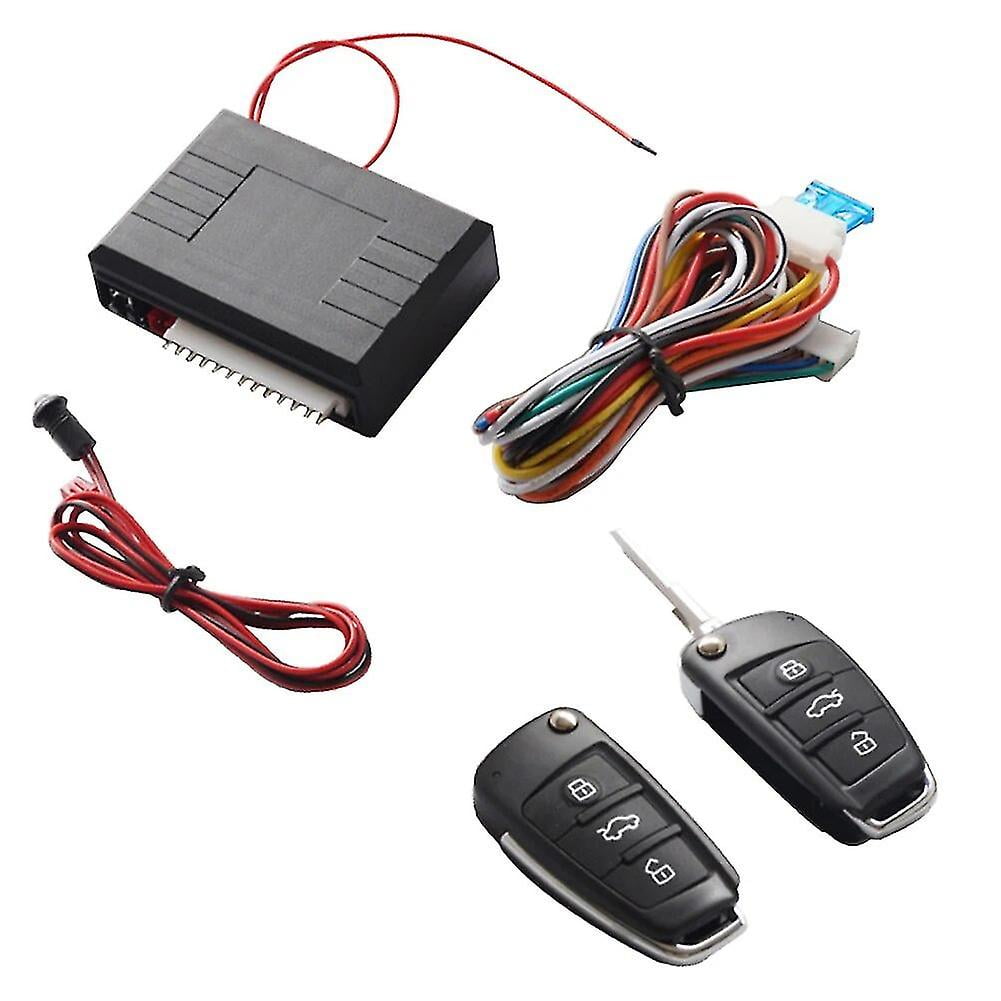 Keyless Entry System 12v Remote Central Locking Kit With Led Light Auto ...