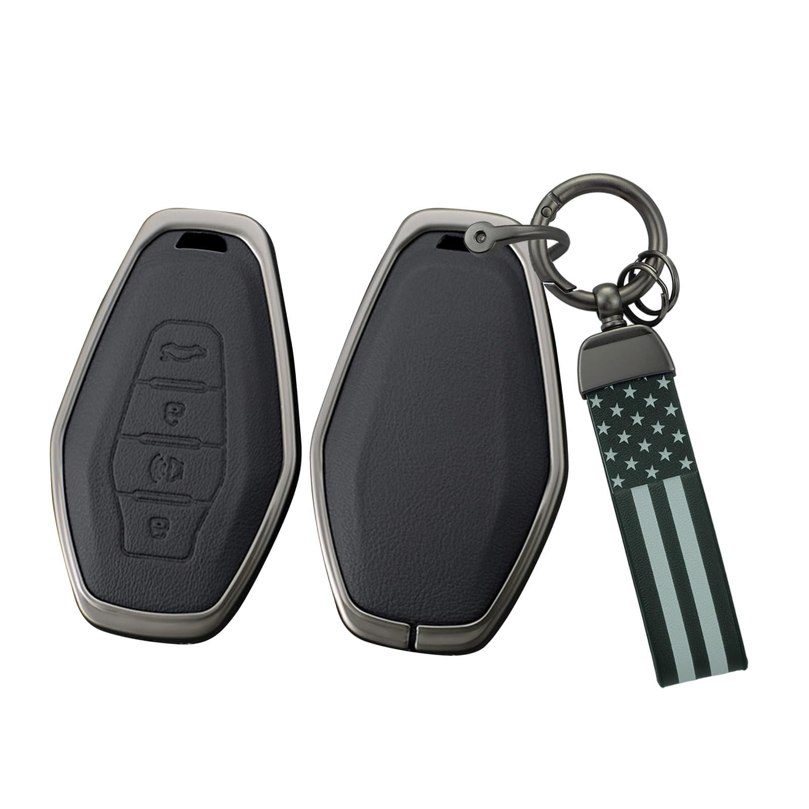 Keyless Metal 4 Button Smart Key Fob Cover Fit for JETOUR X70 X90 X95 ...