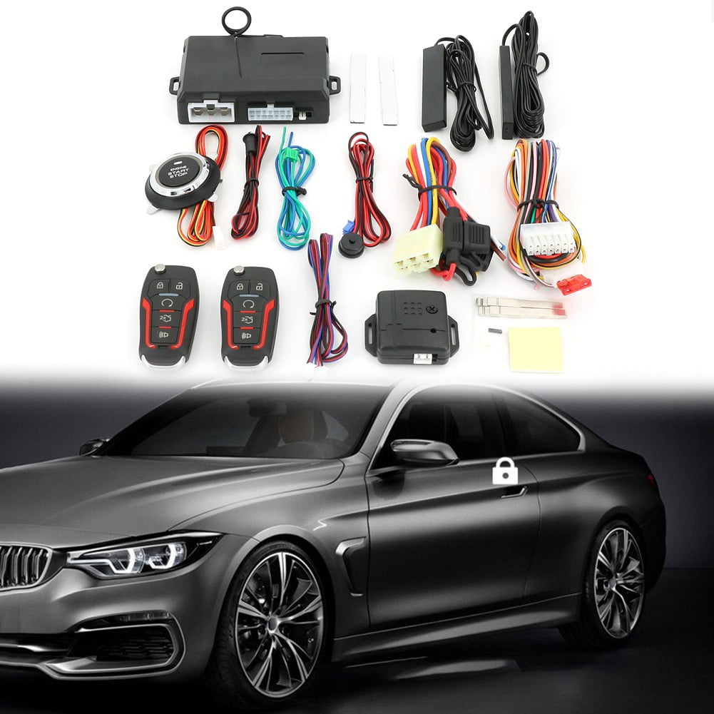 Keyless PKE Entry Car Engine Start Stop Remote Anti-Theft Security ...