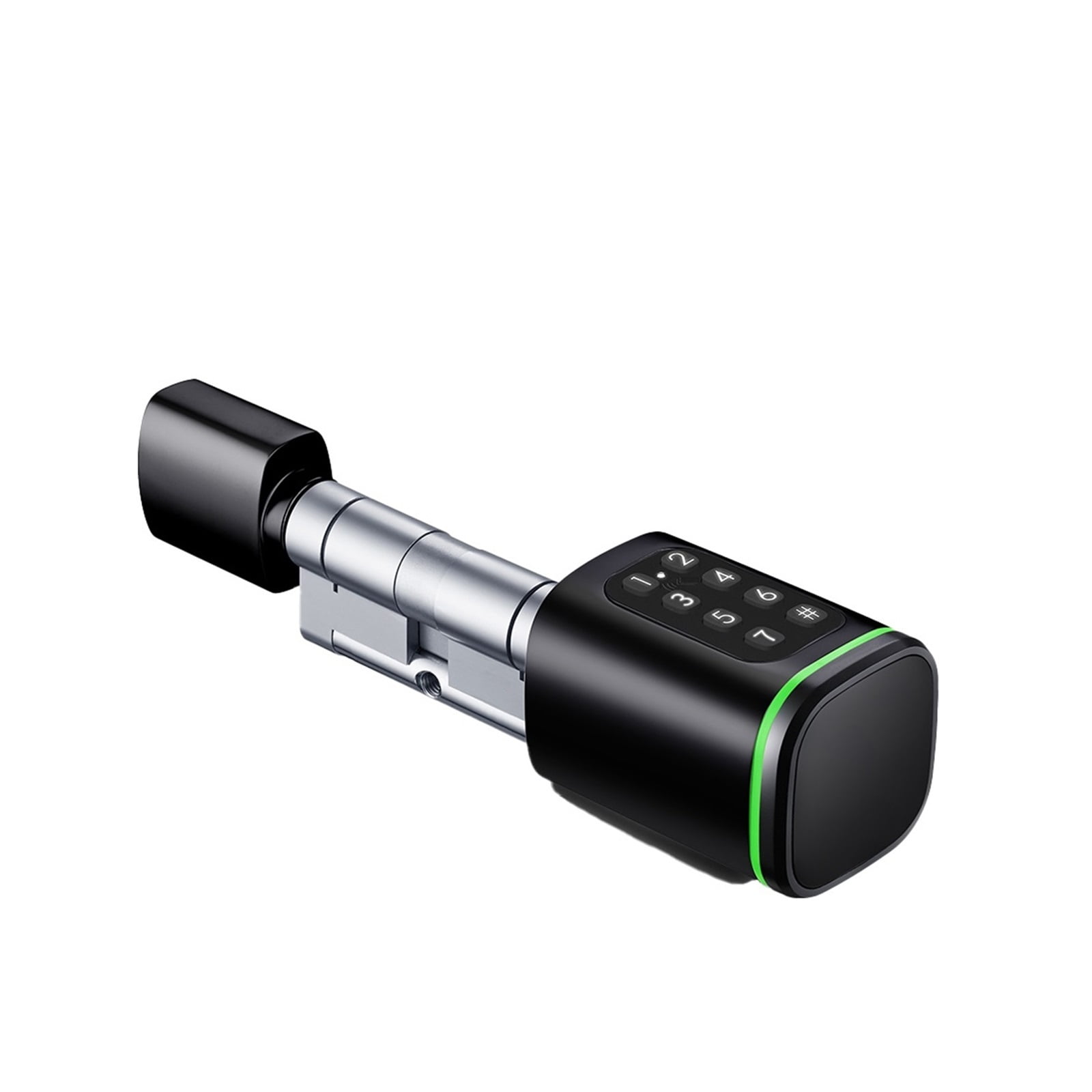 Keyless Smart Lock Cylinder Supports Mechanical Key and USB Emergency ...
