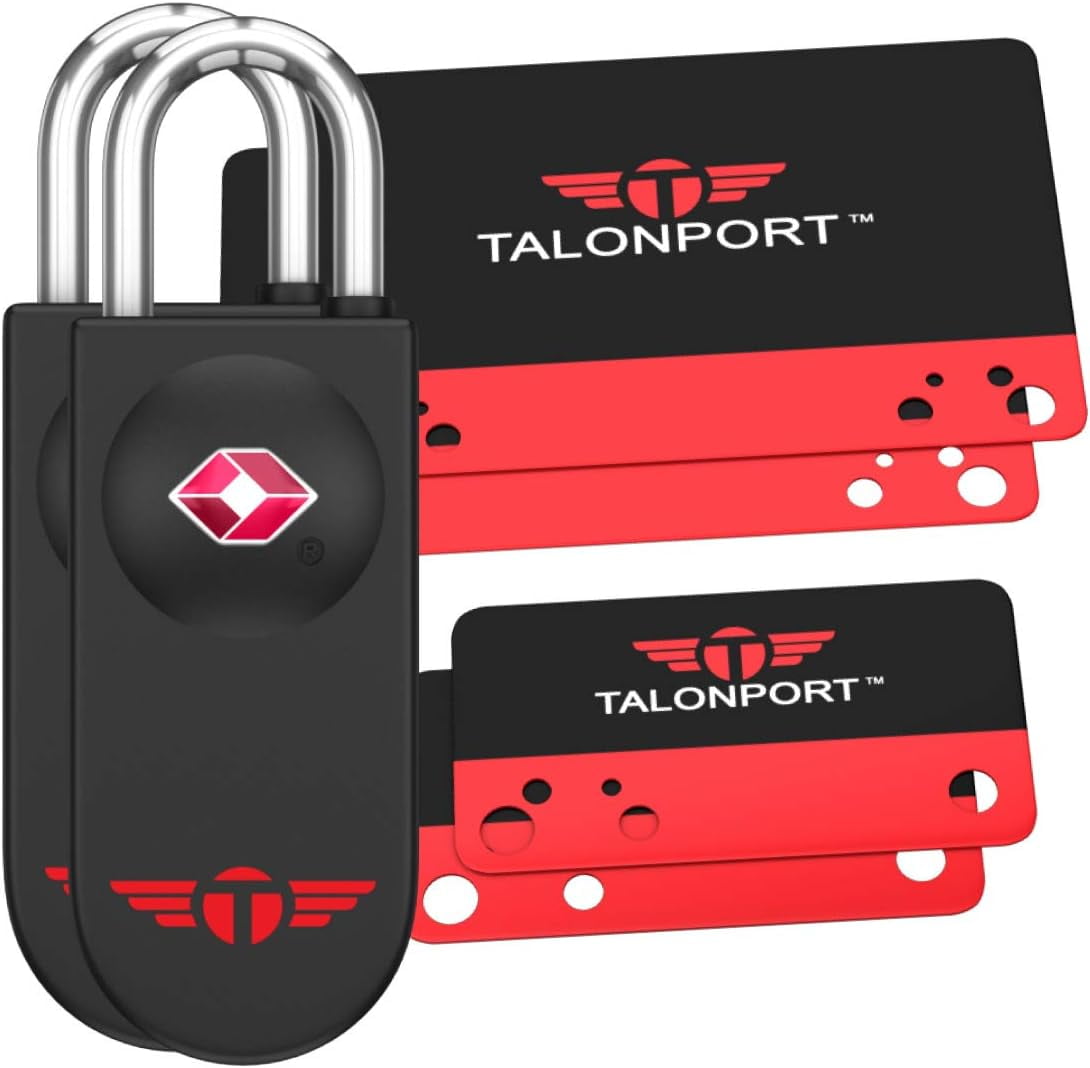 Keyless TSA Approved Luggage Locks with Lifetime Card Keys & No Combo ...