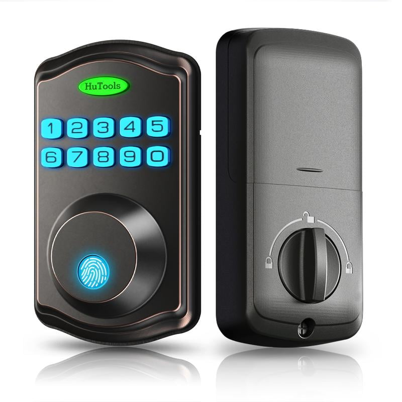 Keyless entry door lock-Smart lock-front door,Anti-peeking password, Digital Keypad Fingerprint ...