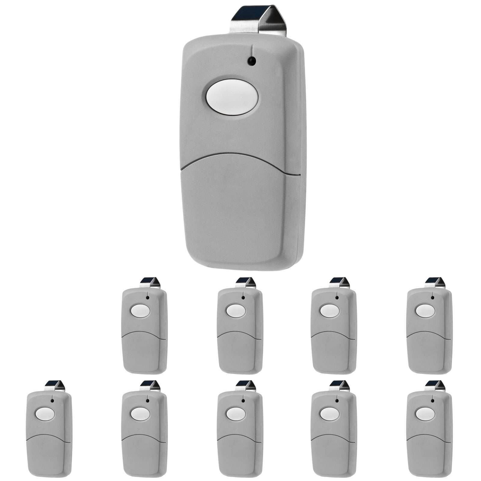KeylessOption 10 Gate Remote Opener for Linear Multi-Code Garage Door ...