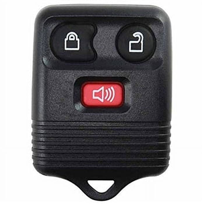 Keylessoption Black Replacement 3 Button Keyless Entry Remote Control