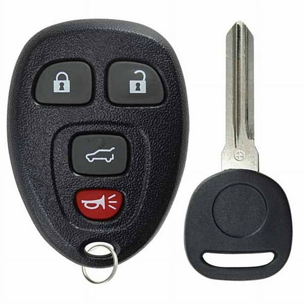 KeylessOption Keyless Entry Remote Control Car Key Fob w/ Transponder ...