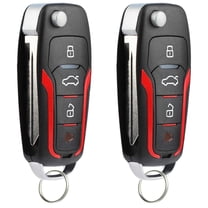KeylessOption replacement blank flip key fob for Mazda (BBM4-67-5RY) 3 ...