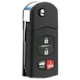 KeylessOption replacement blank flip key fob for Mazda (BBM4-67-5RY) 3 ...