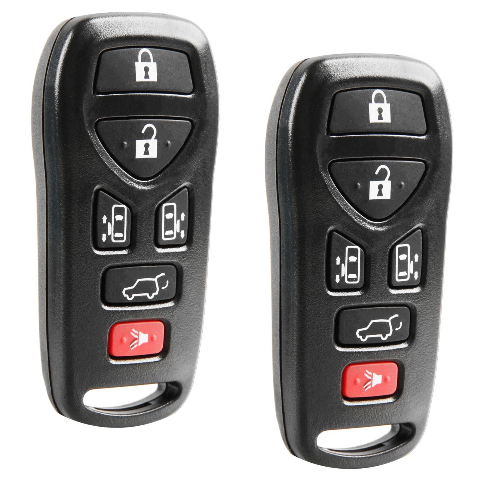 KeylessOption Replacement Key + Fob for 2004-2010 Nissan Quest, 6 ...