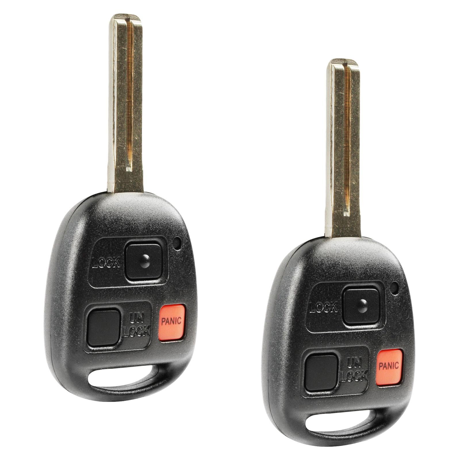 KeylessOption replacement blank key + fob for 2003-2009 Lexus LX470 ...
