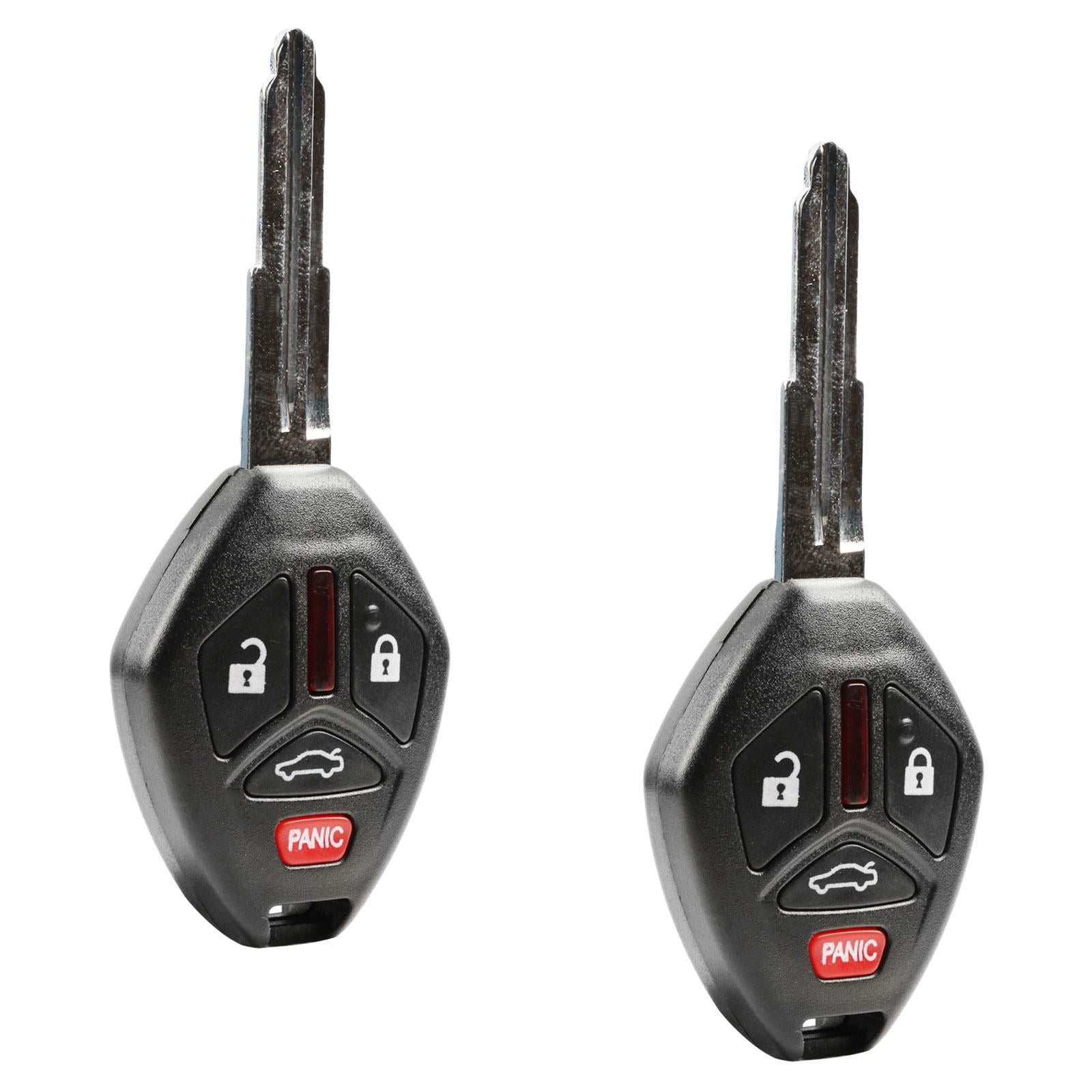 KeylessOption replacement blank key + fob for 2007-2012 Mitsubishi ...