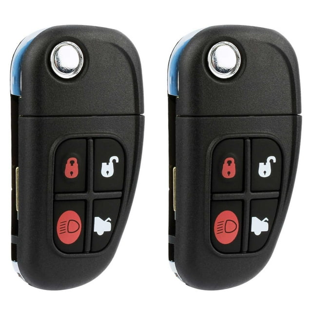 KeylessOption replacement blank key + fob for Jaguar S-Type, X-Type ...