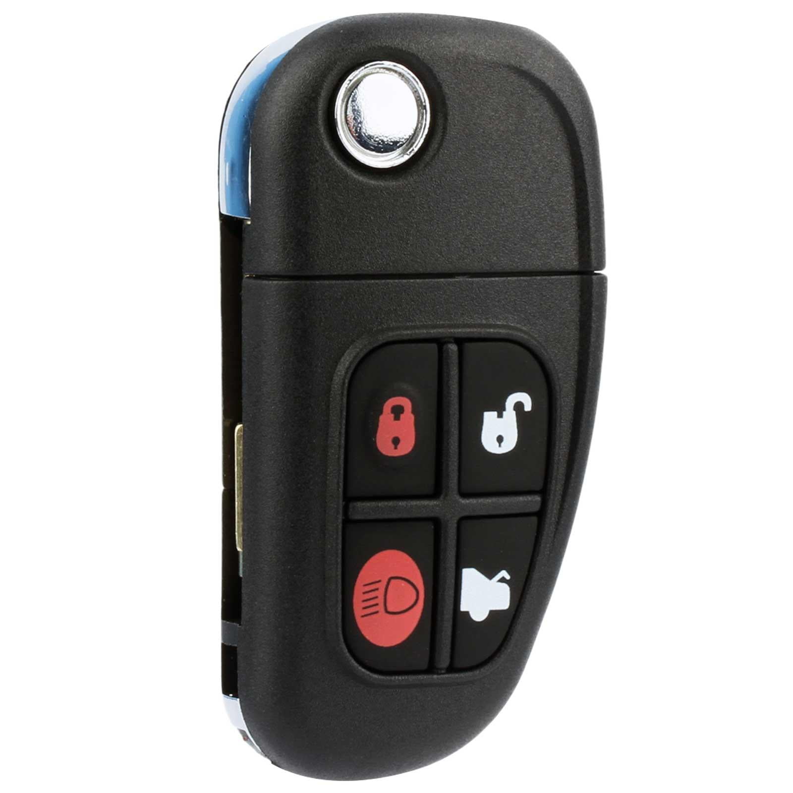KeylessOption replacement blank key + fob for Jaguar S-Type, X-Type ...