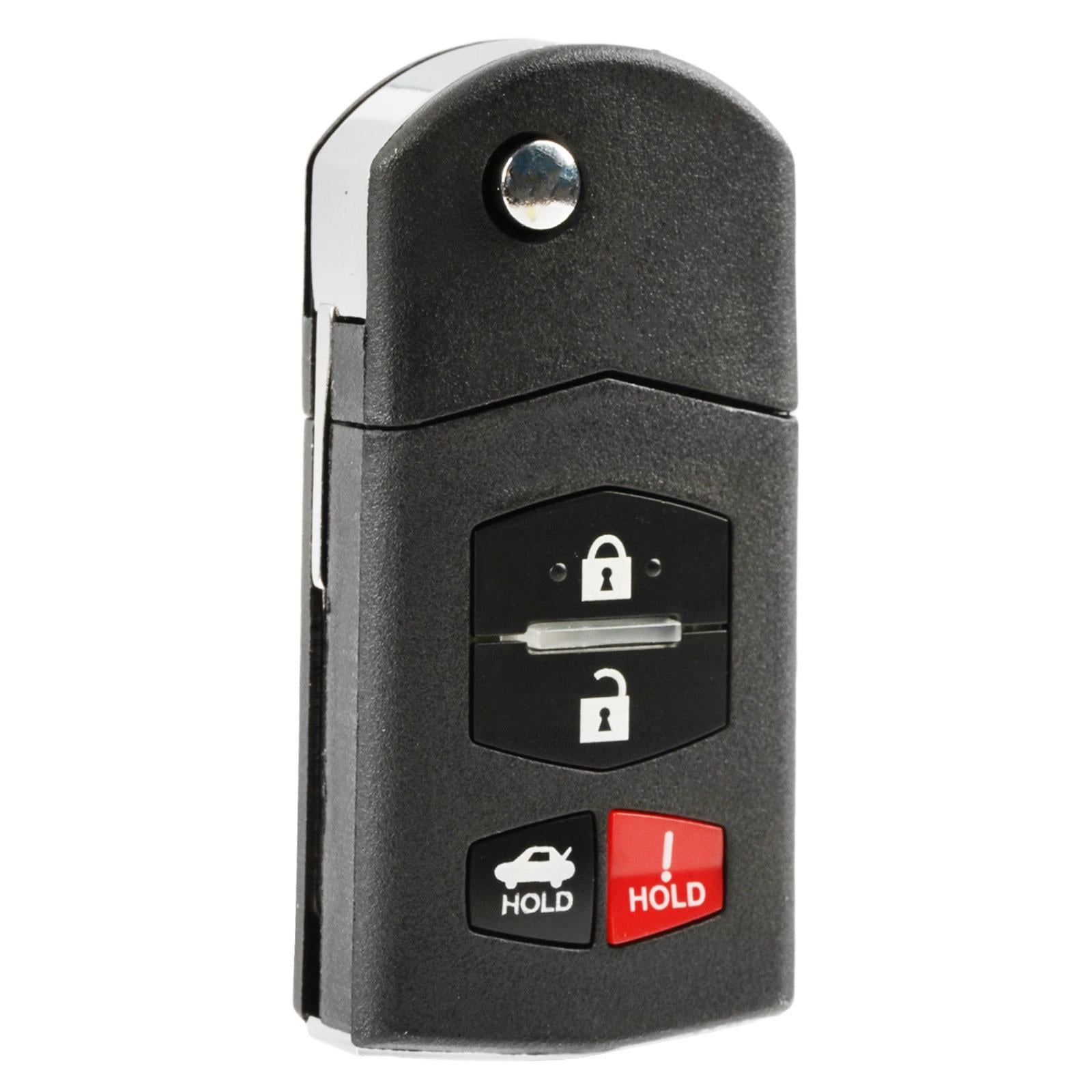 KeylessOption replacement blank key + fob for Mazda 3, 6, MX5, RX8 ...