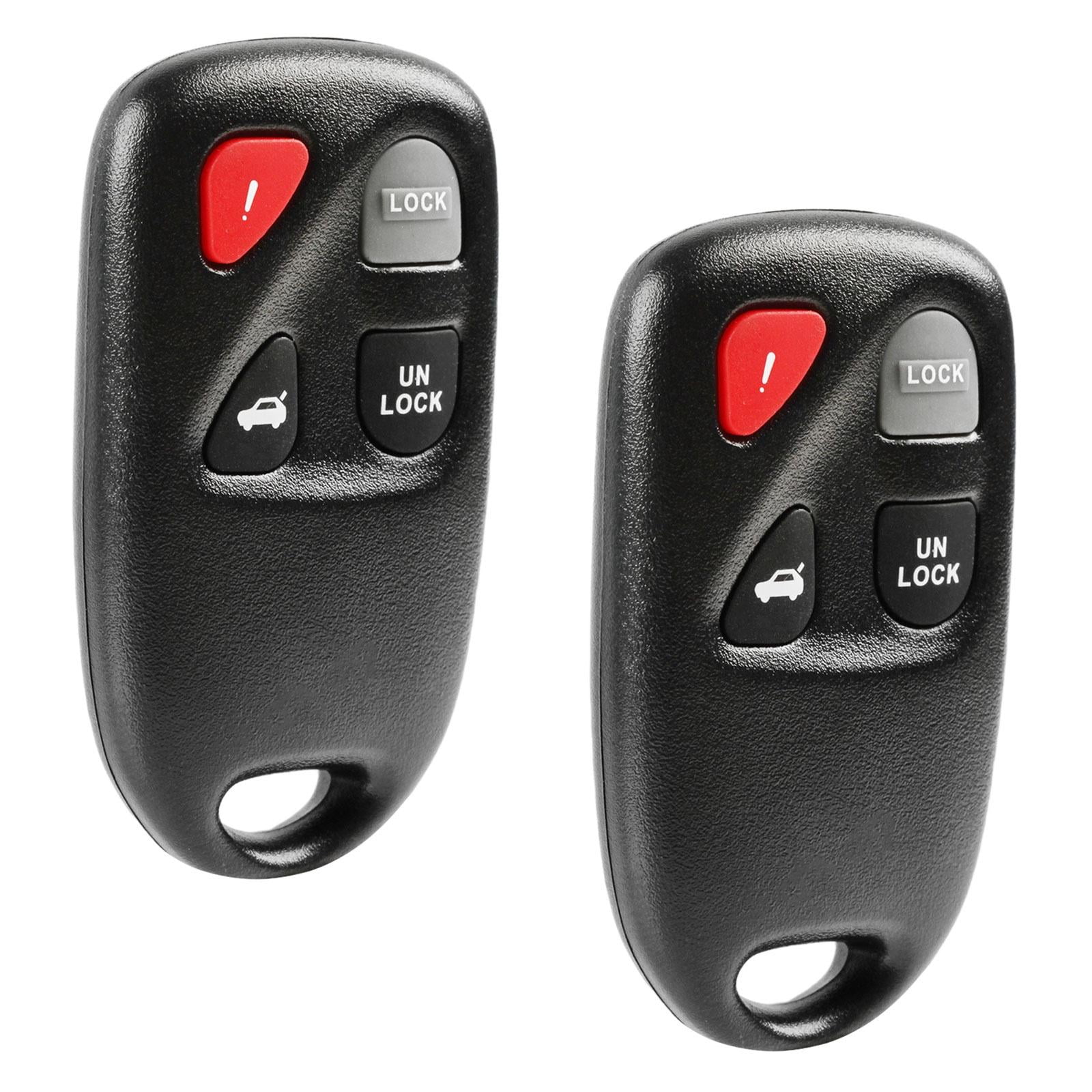 KeylessOption replacement fob for Mazda (GK2A-67-5RY) 4-button fob with ...