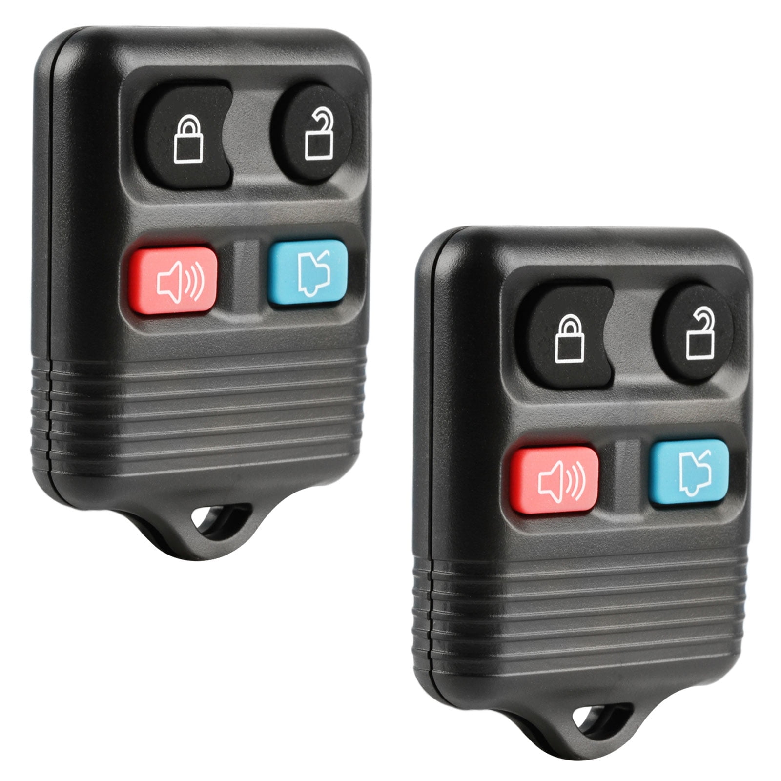 KEYLESSOPTION Replacement Key Fob, 4-Button Remote for Ford, Lincoln ...