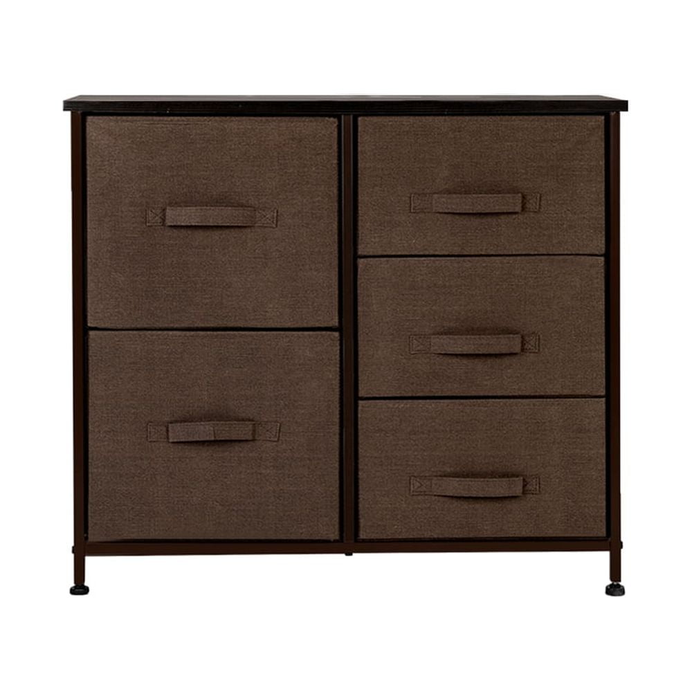 Keylever 3-Tier Closet Storage Drawers, Storage Tower with 5 Non-Woven ...