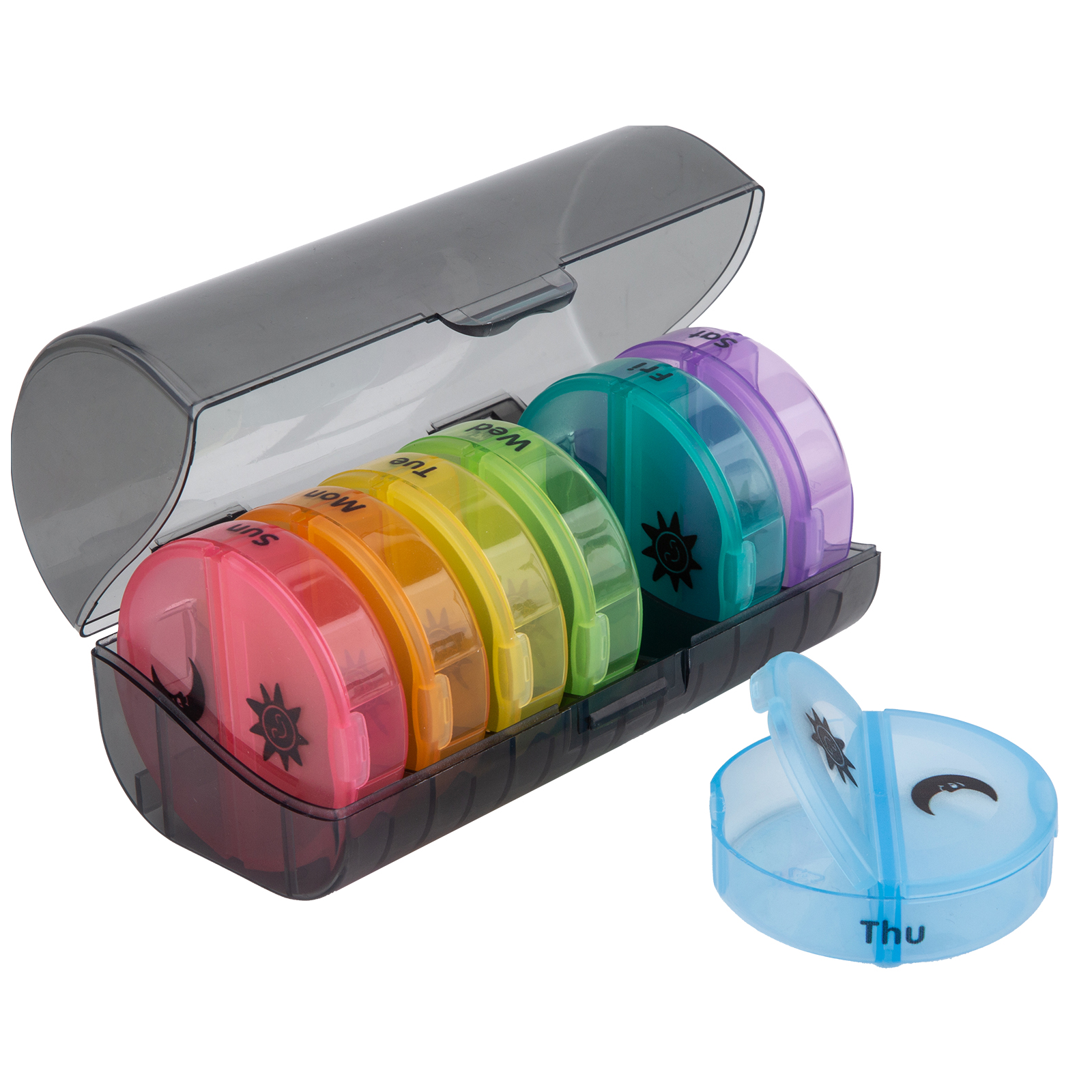 RMS Daily and Weekly Pill Organizer and Medicine Reminder - Walmart.com