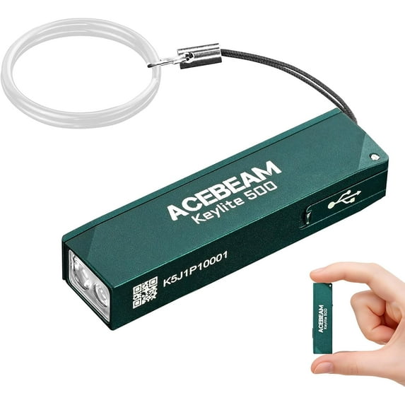 Keylite 500 High Lumens Keychain Flashlight Rechargeable, Ultra-Compact ...