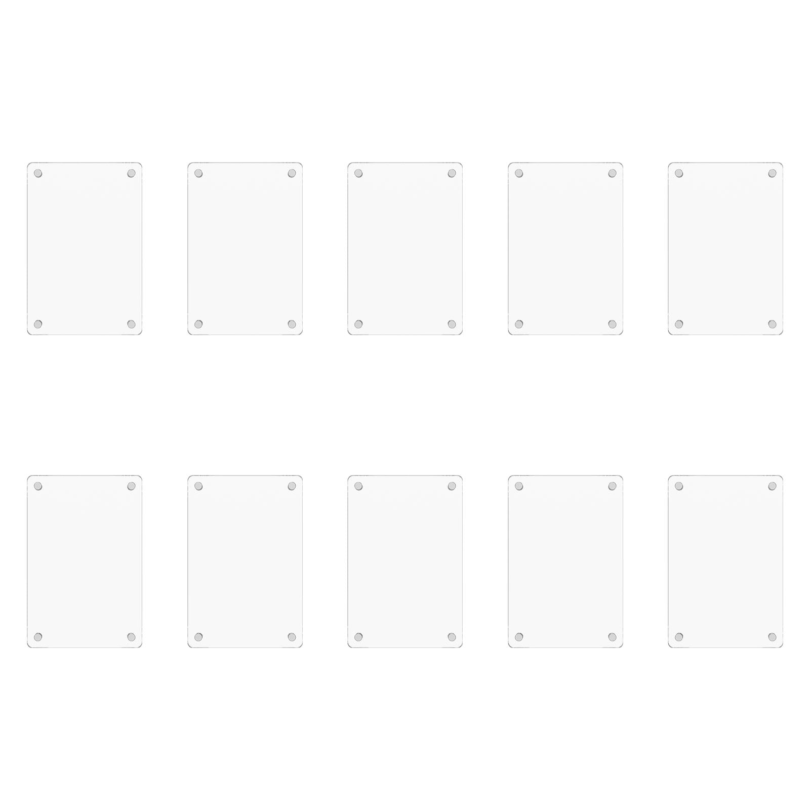 Keyohome 10 Pack Acrylic Fridge Magnetic Frame Clear Fridge Magnetic ...