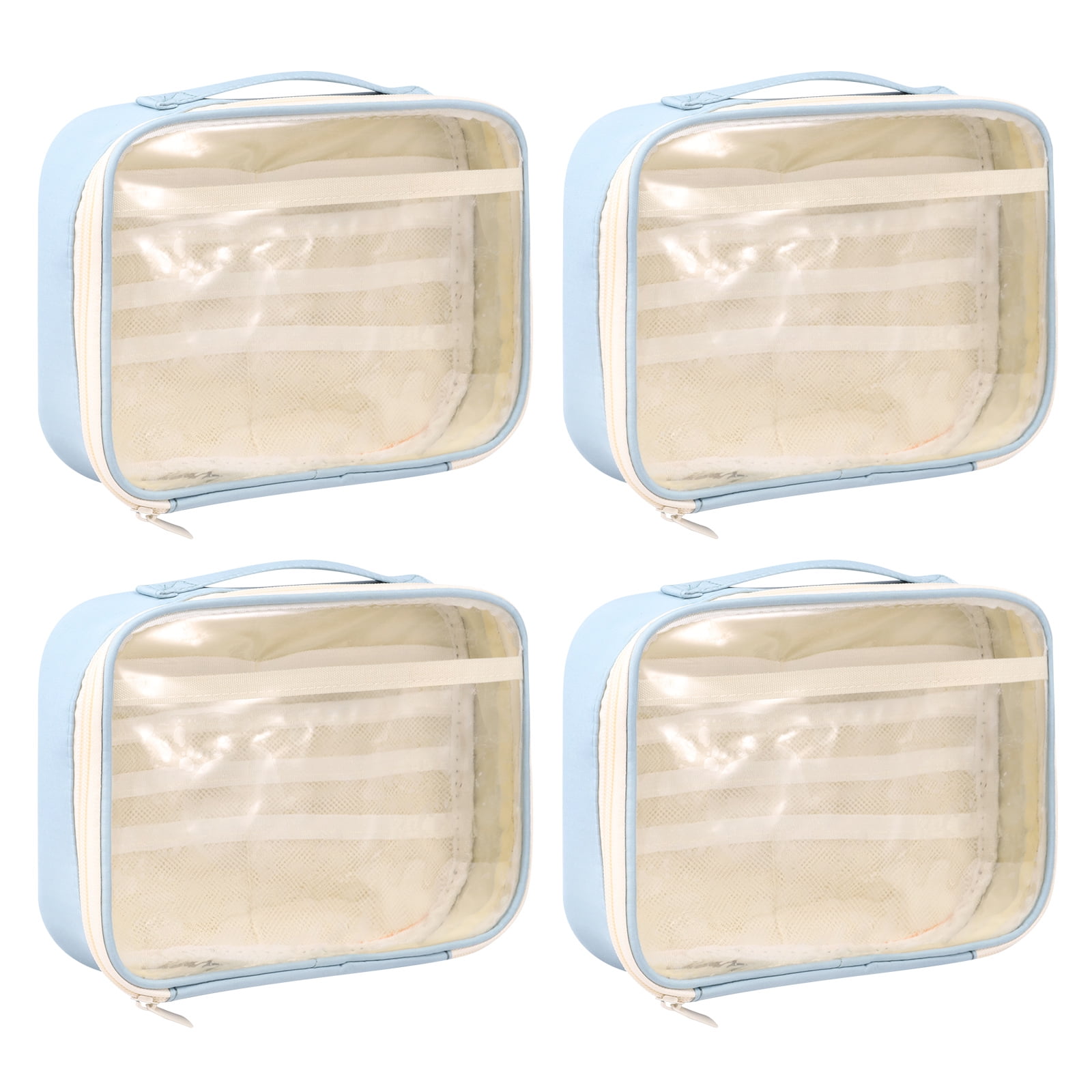 Keyohome 4 Pcs Toy Storage Bag with Top Handle and Zipper Large ...