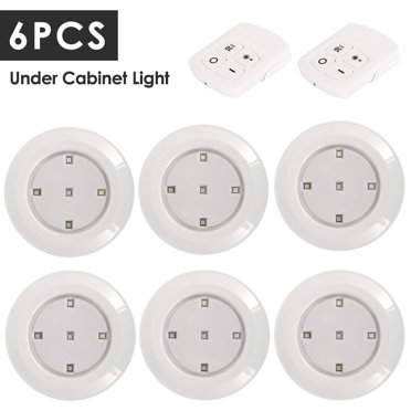 12V Under Cabinet Light LED Puck Lights Wireless Downlight Spotlights ...