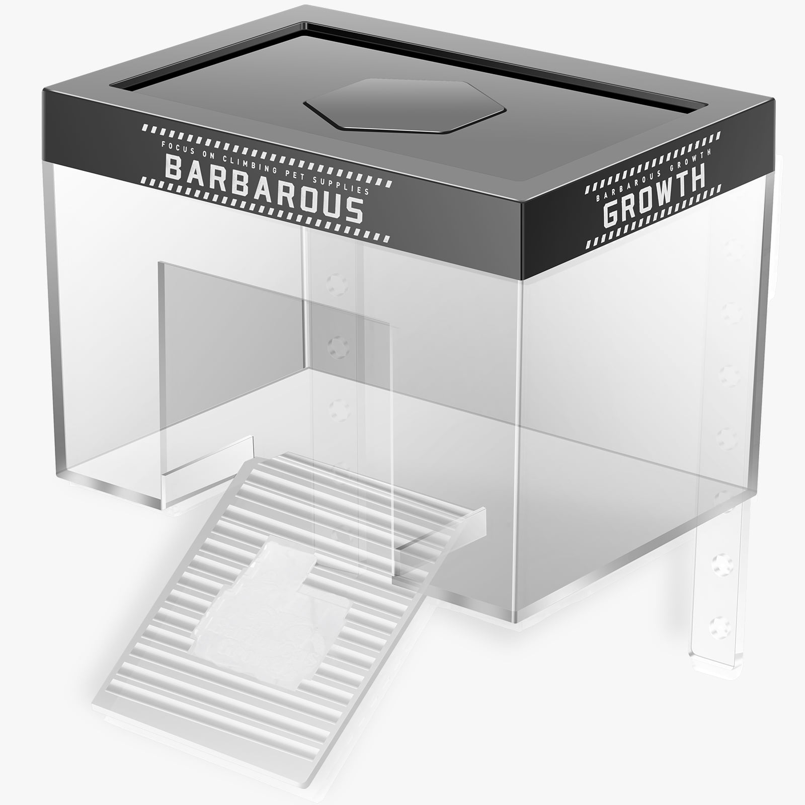 Keyohome Adjustable Turtle Basking Platform with Lid - Heat-Resistant ...