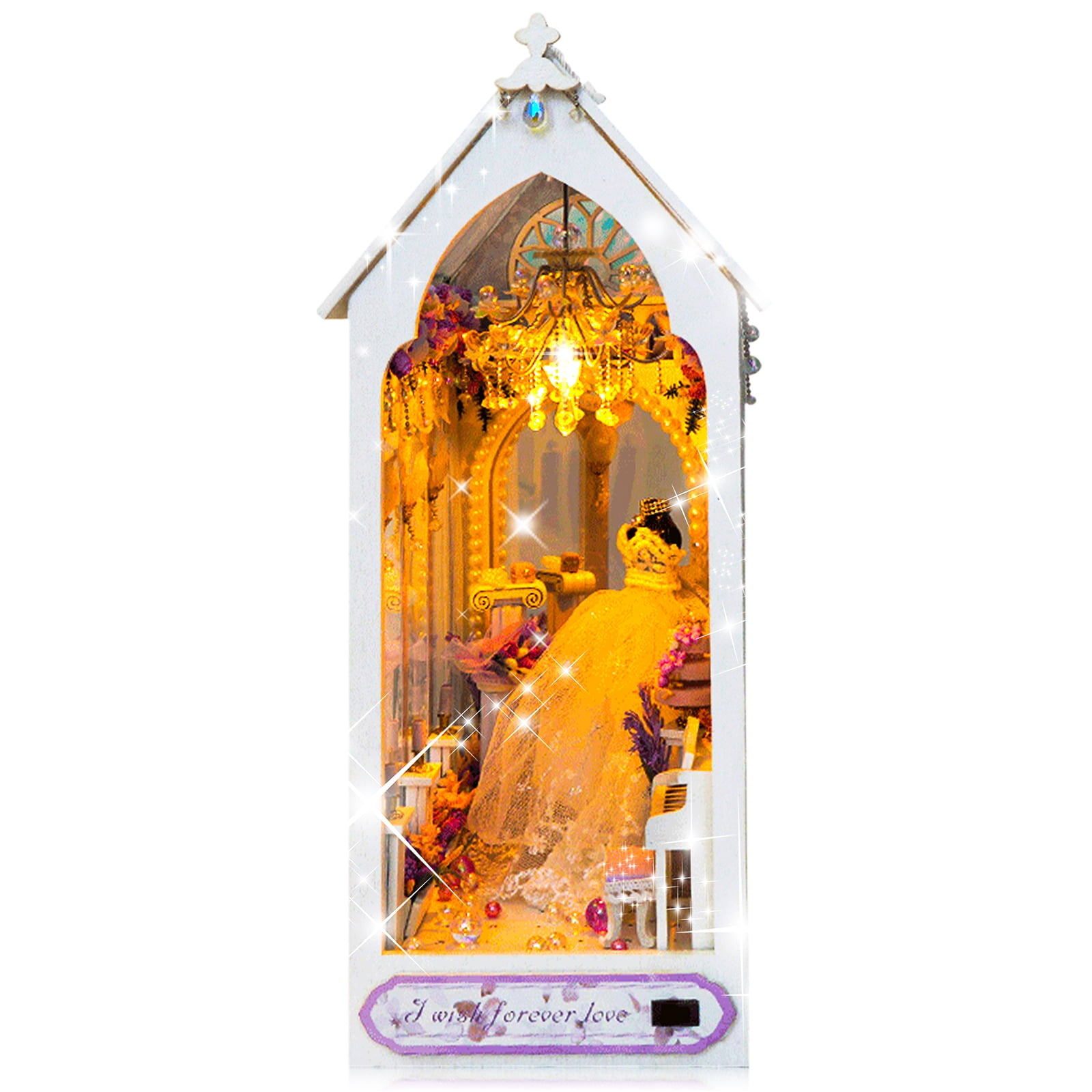 Keyohome DIY Book Nook Kit Sturdy 3D DIY Book Nook Stand Easy to ...