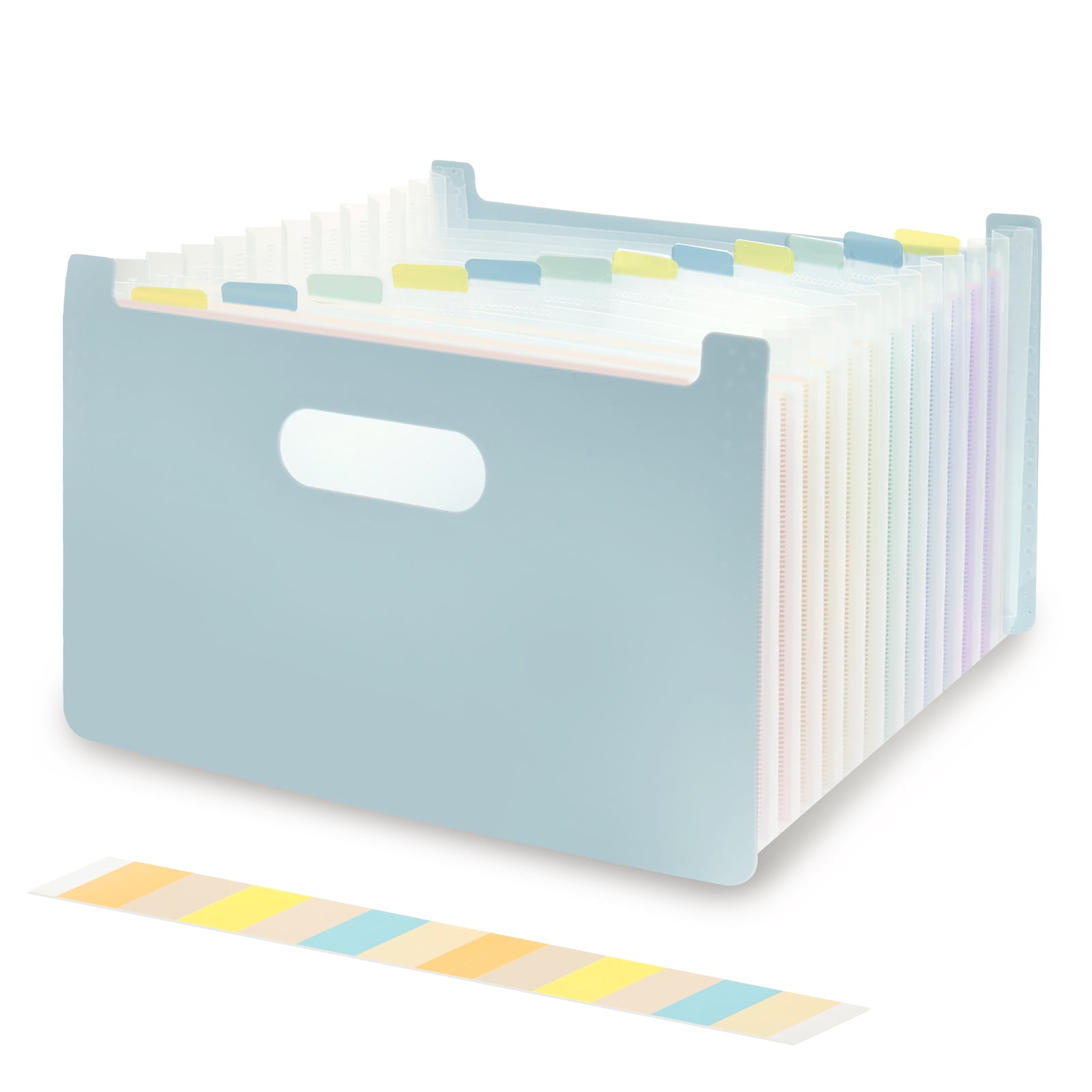 Keyohome Plastic Accordion File Organizer with 12 Pockets and Built in ...