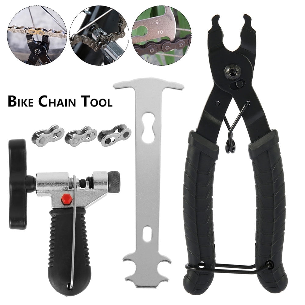 NYIDPSZ Bike Chain Repair Kit - Breaker, Splitter, Hook Plier, Remover, Wear Indicator - Walmart.com